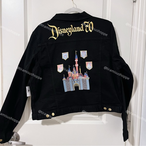 Disney | Jackets & Coats | Disneyland 7th Anniversary Black Demin ...